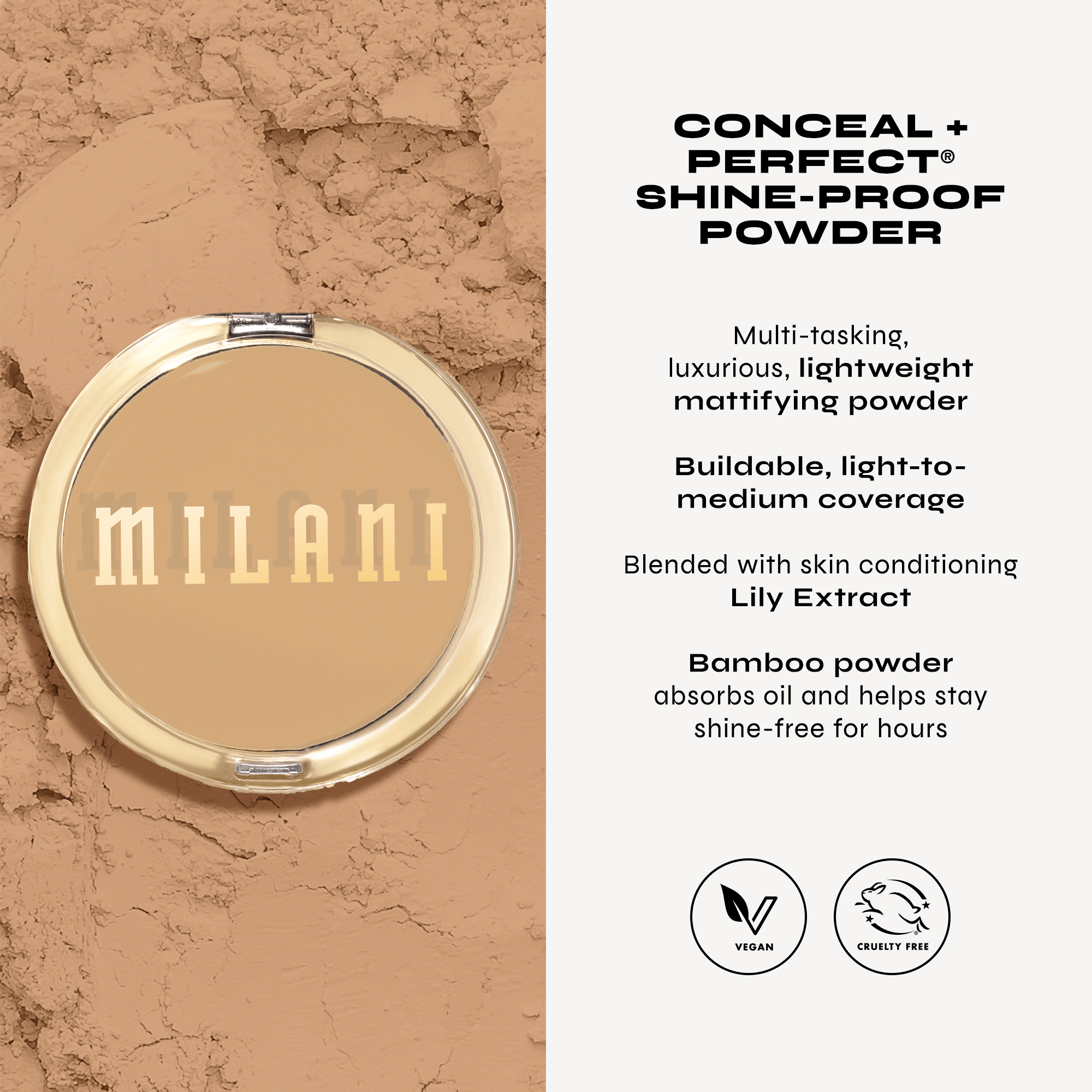 Conceal + Perfect Shine-Proof Oil Control Powder | Milani