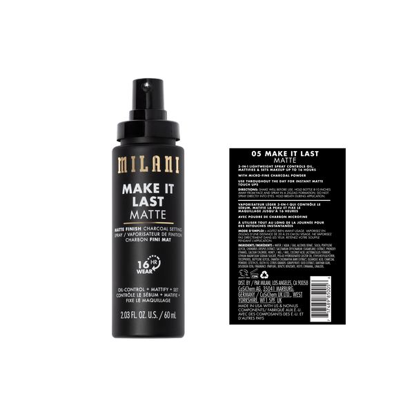 Make it Last Matte Charcoal Setting Spray | Milani
